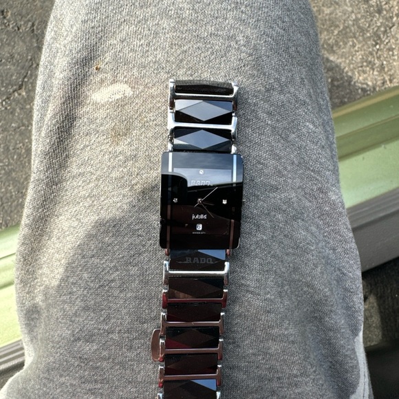 Rado | Accessories | Rado Jubilee Ceramic Watch With 3 Diamonds In Face ...